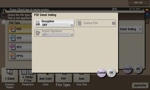 Description of Setup Buttons